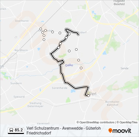 852 Route: Schedules, Stops & Maps - Verl, Schulzentrum (Updated)