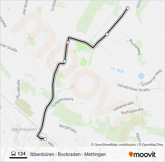 124 Route: Schedules, Stops & Maps - Mettingen, Grenze (Updated)