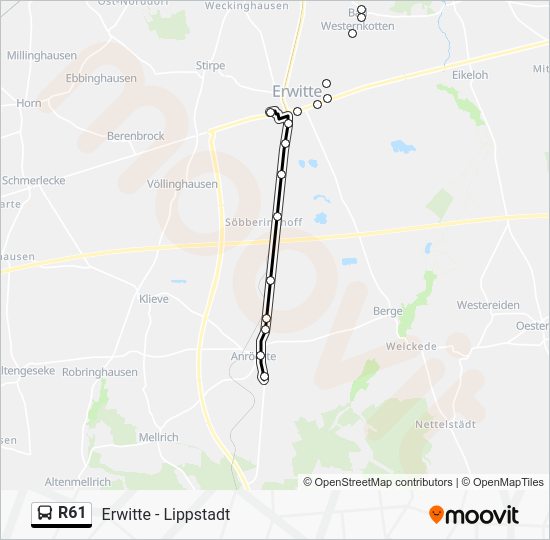 r61 Route: Schedules, Stops & Maps - Anröchte, Handwerkerstraße (Updated)