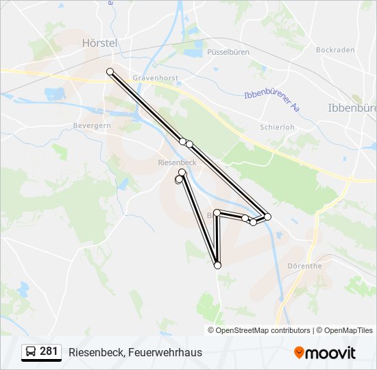 281 Route: Schedules, Stops & Maps - Riesenbeck, Feuerwehrhaus (Updated)