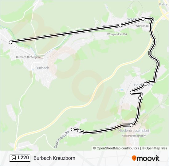 l220 Route: Schedules, Stops & Maps - Burbach Kreuzborn (Updated)