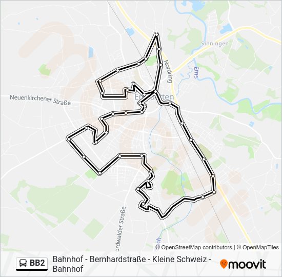BB2 Route: Schedules, Stops & Maps - Emsdetten, Bahnhof Bstg B (Updated)