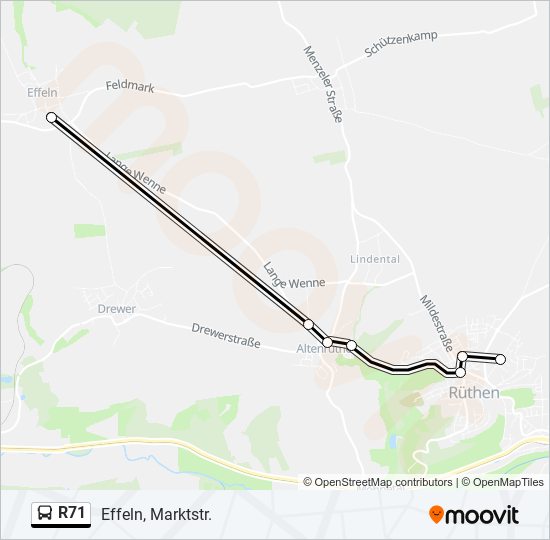 r71 Route: Schedules, Stops & Maps - Effeln, Marktstr. (Updated)