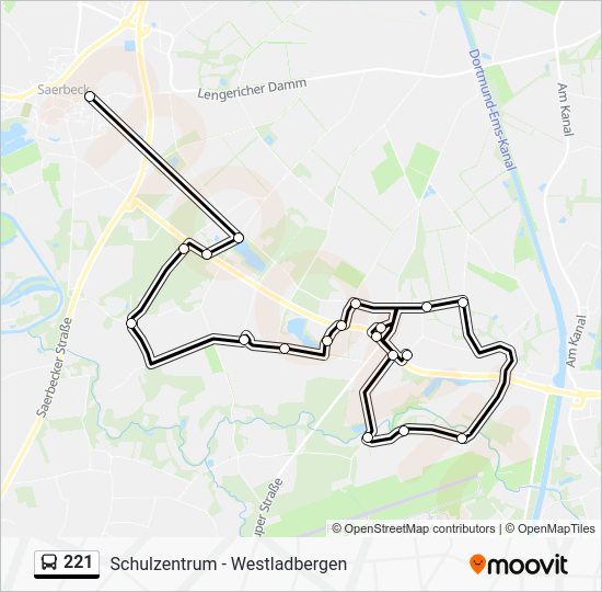 221 Route: Schedules, Stops & Maps - Saerbeck, Feuerwehrgerätehaus ...