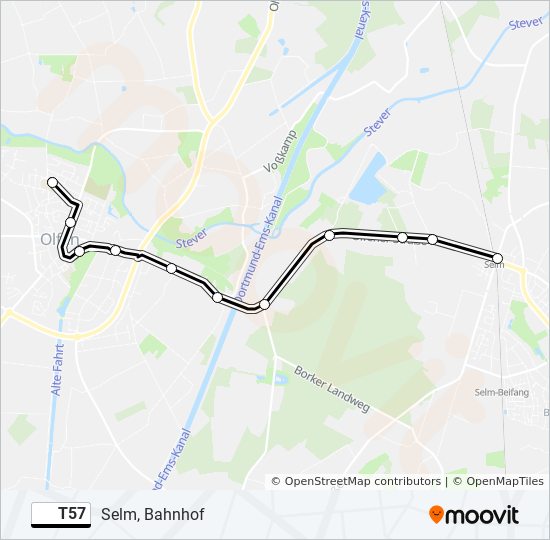 t57 Route: Schedules, Stops & Maps - Selm, Bahnhof (Updated)