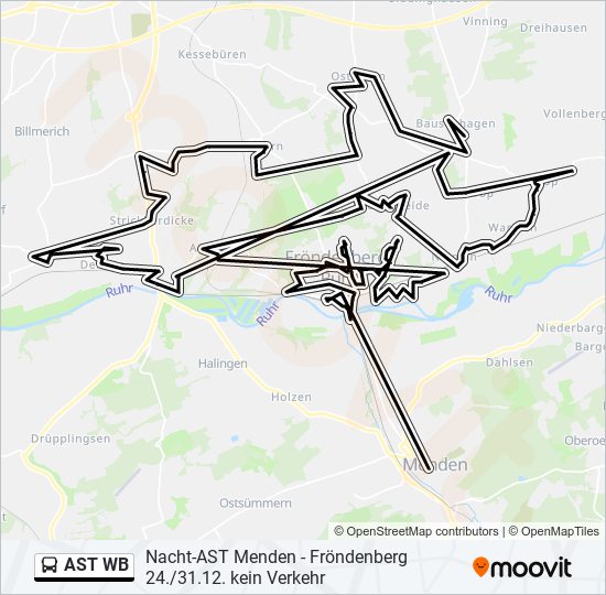 ast wb Route: Schedules, Stops & Maps - Bausenhagen, Kirche (Updated)