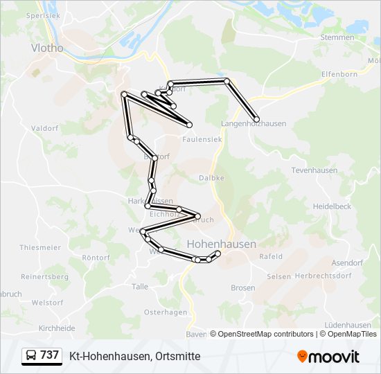737 Route: Schedules, Stops & Maps - Kt-Hohenhausen, Ortsmitte (Updated)