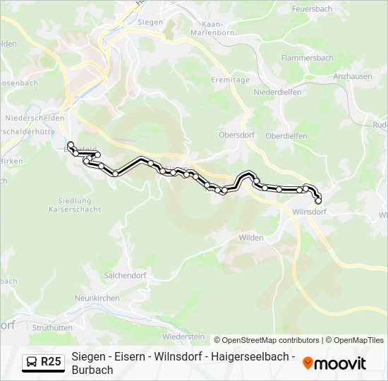 r25 Route: Schedules, Stops & Maps - Eiserfeld Ortsmitte (Updated)