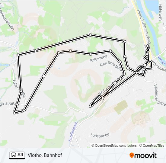 s3 Route: Schedules, Stops & Maps - Vlotho, Bahnhof (Updated)
