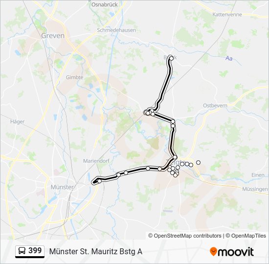 399 Route: Schedules, Stops & Maps - Münster St. Mauritz Bstg A (Updated)