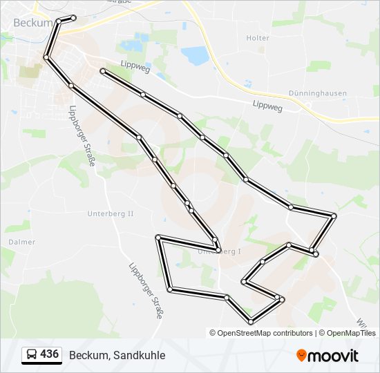 436 Route: Schedules, Stops & Maps - Beckum, Sandkuhle (Updated)