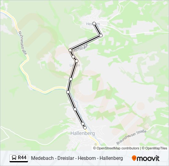 r44 Route: Schedules, Stops & Maps - Hallenberg, Apotheke (Updated)