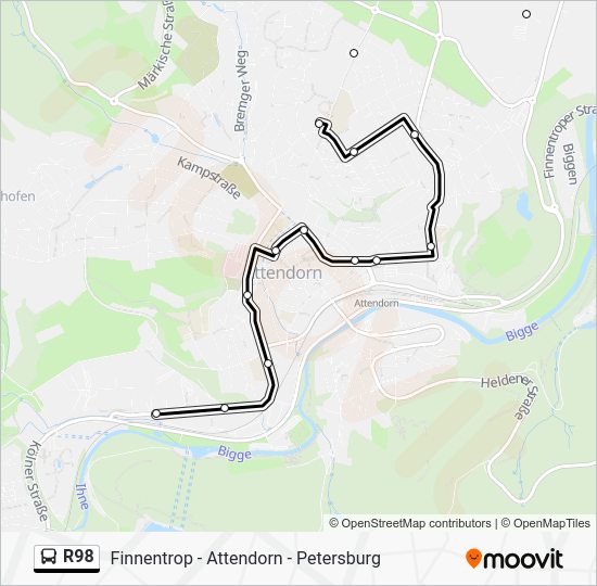 r98 Route: Schedules, Stops & Maps - Attendorn Mubea I (Updated)