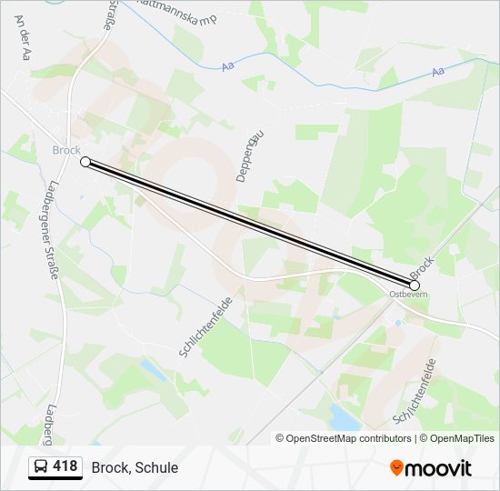418 Route: Schedules, Stops & Maps - Brock, Schule (Updated)