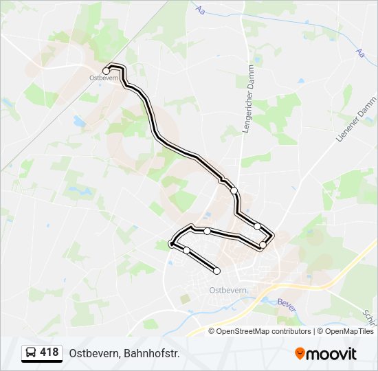 418 Route: Schedules, Stops & Maps - Ostbevern, Bahnhofstr. (Updated)