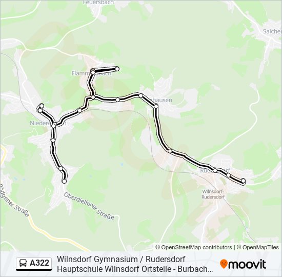 a322 Route: Schedules, Stops & Maps - Oberdielfen Ort (Updated)