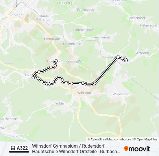 a322 Route: Schedules, Stops & Maps - Obersdorf Rödgener Straße (Updated)