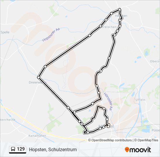 129 Route: Schedules, Stops & Maps - Hopsten, Schulzentrum (Updated)