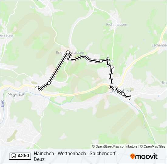a360 Route: Schedules, Stops & Maps - Obernetphen (Updated)