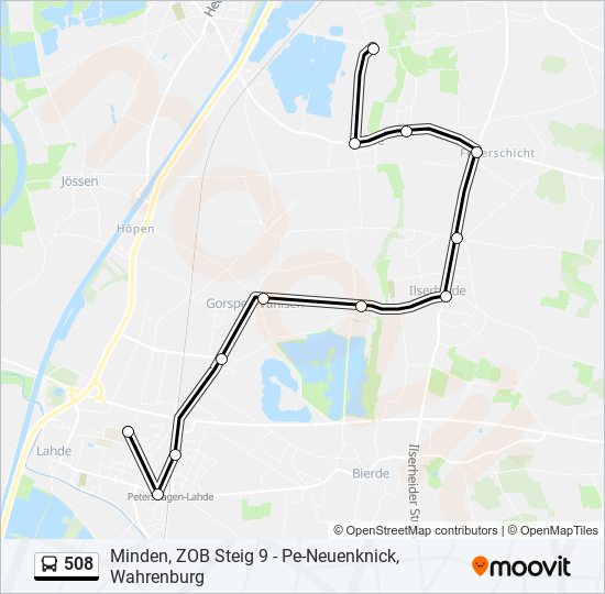 508 Route: Schedules, Stops & Maps - Lahde Schulzentrum (Updated)