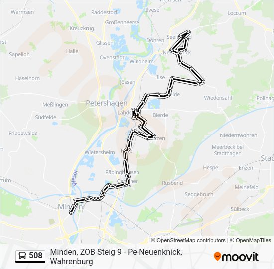 508 Route: Schedules, Stops & Maps - Neuenknick (Updated)