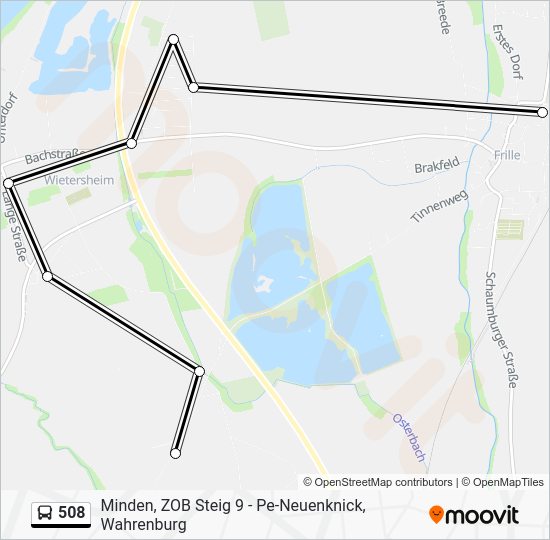 508 Route: Schedules, Stops & Maps - Frille Schule (Updated)