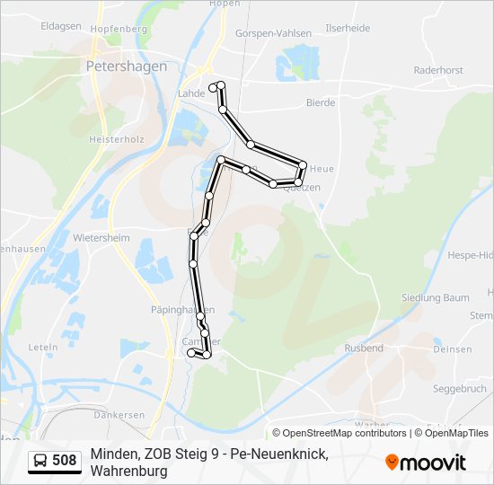 508 Route: Schedules, Stops & Maps - Cammer Prange (Updated)