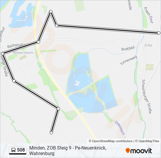 508 Route: Schedules, Stops & Maps - Frille Schule (Updated)