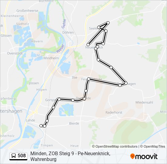 508 Route: Schedules, Stops & Maps - Lahde (Updated)