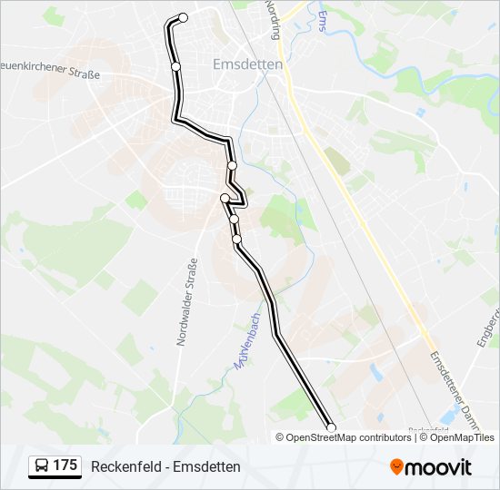 175 Route: Schedules, Stops & Maps - Emsdetten, Albertstraße (Updated)