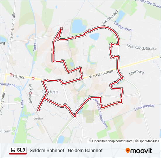 sl9 Route: Fahrpläne, Haltestellen & Karten - Geldern Bahnhof ...