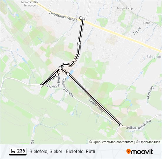 236 Route: Schedules, Stops & Maps - Bielefeld, Rütli (Updated)
