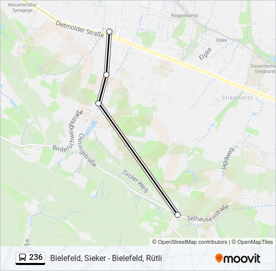 236 Route: Schedules, Stops & Maps - Bielefeld, Rütli (Updated)