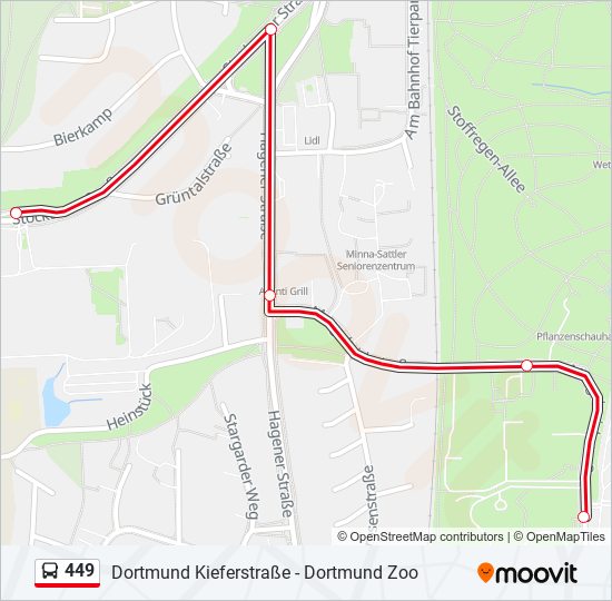 449 Route: Schedules, Stops & Maps - Dortmund Brünningh.Betriebshof ...
