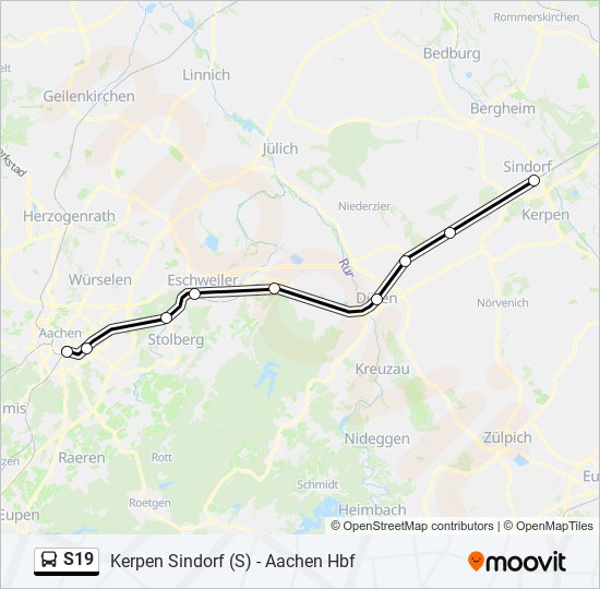 s19 Route: Schedules, Stops & Maps - Aachen Hbf (Updated)