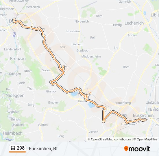 298 Route: Schedules, Stops & Maps - Euskirchen, Bf (Updated)