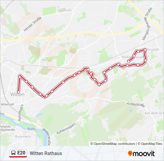 e20 Route: Schedules, Stops & Maps - Witten Rathaus (Updated)