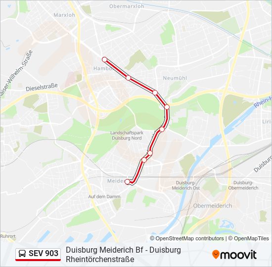 sev 903 Route: Schedules, Stops & Maps - Duisburg Hamborn Rathaus (Updated)