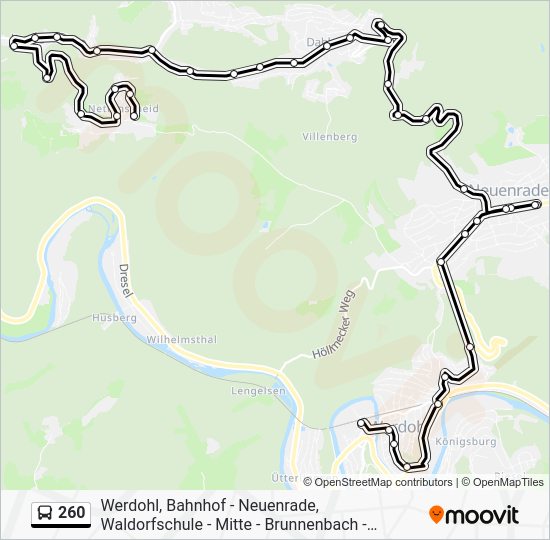 260 Route: Schedules, Stops & Maps - Altena, Nettenscheid Siedlung ...