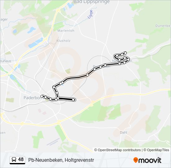 48 Route: Schedules, Stops & Maps - Pb-Neuenbeken, Holtgrevenstr (Updated)