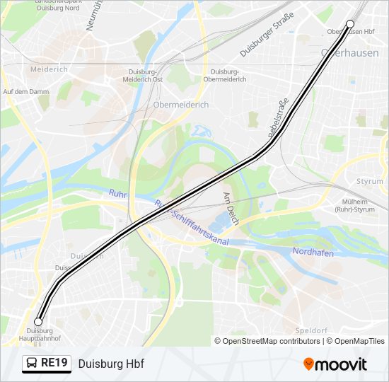 RE19 Route: Schedules, Stops & Maps - Duisburg Hbf (Updated)