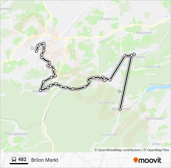 482 Route: Schedules, Stops & Maps - Brilon Markt (Updated)