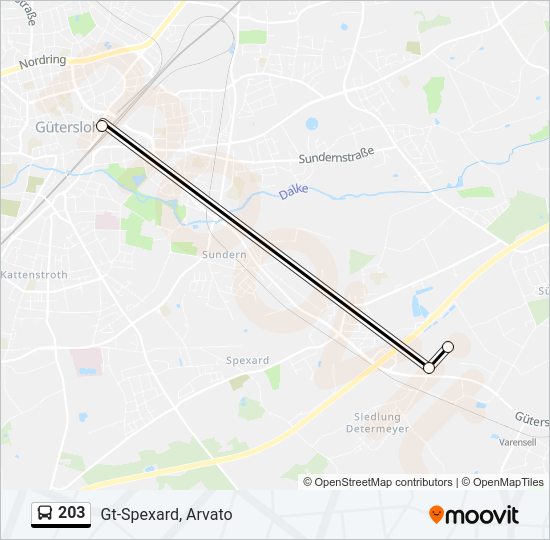 203 Route: Schedules, Stops & Maps - Gt-Spexard, Arvato (Updated)