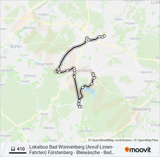 410 Route: Schedules, Stops & Maps - B.W-Helmern, Kaup (Updated)