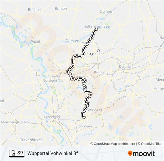 s9 Route: Schedules, Stops & Maps - Wuppertal Vohwinkel Bf (Updated)