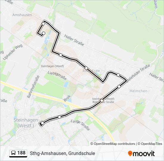 188 Route: Fahrpläne, Haltestellen & Karten - Sthg-Amshausen ...