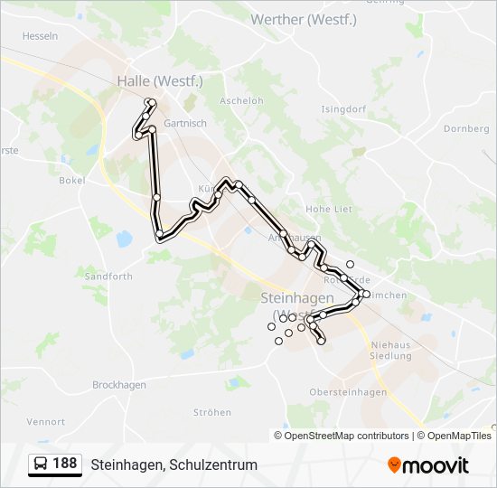 188 Route: Schedules, Stops & Maps - Steinhagen, Schulzentrum (Updated)