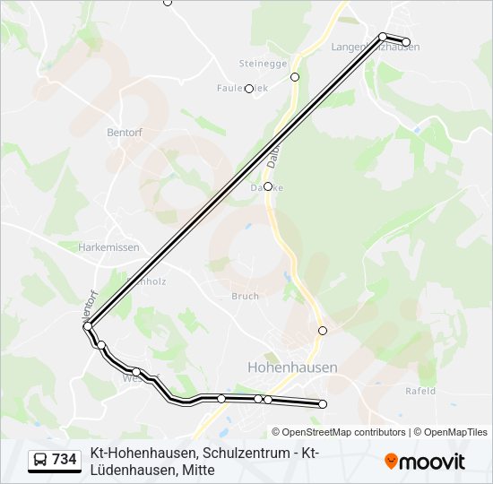 734 Route: Schedules, Stops & Maps - Kt-Langenholzhsn, Schule (Updated)