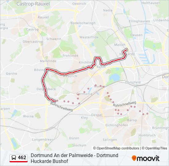 462 Route: Schedules, Stops & Maps - Dortmund Huckarde Bushof (Updated)