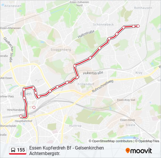 155 Route: Fahrpläne, Haltestellen & Karten - Essen Hbf (Aktualisiert)